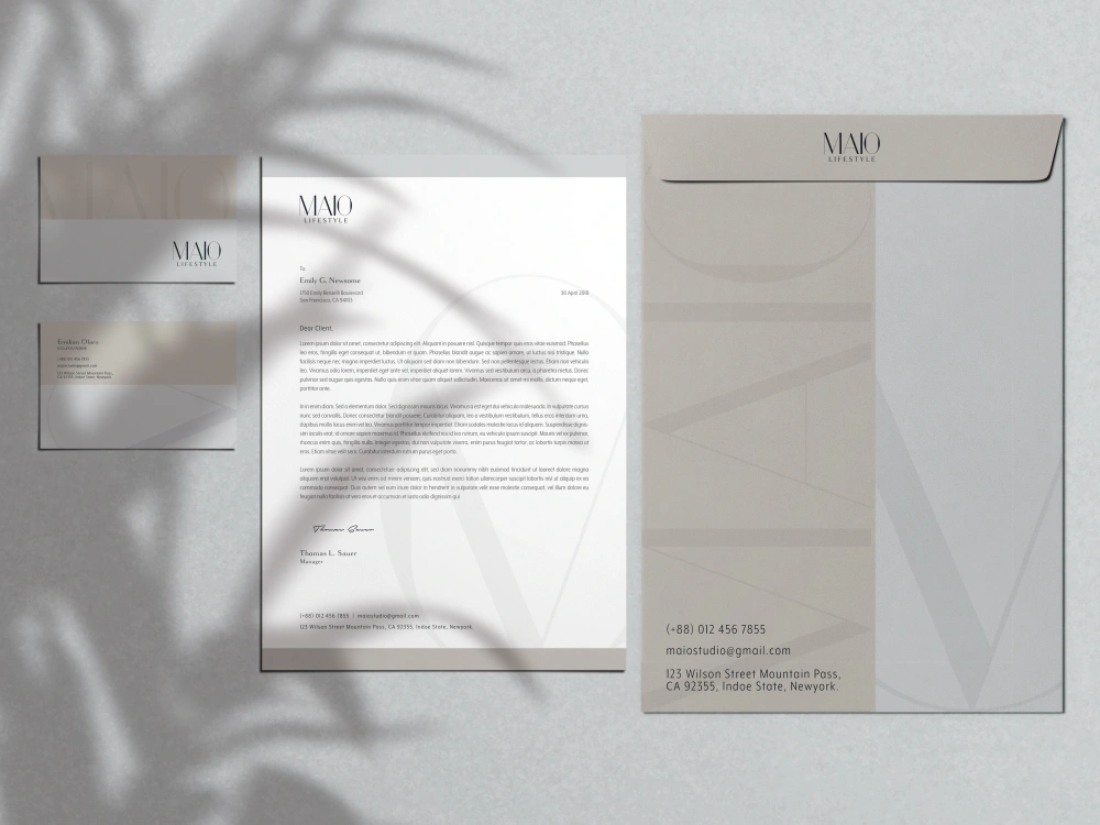 A premium stationery design | Upwork