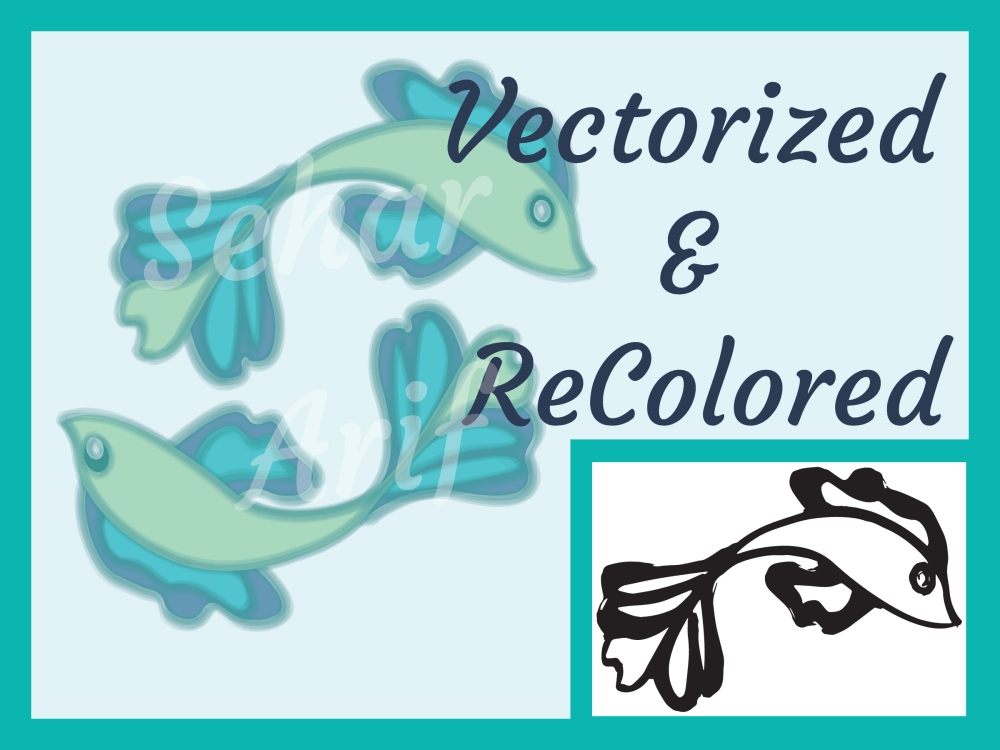 A High Quality Vector Design of Your logo/Hand Drawn Sktech /Low Res ...