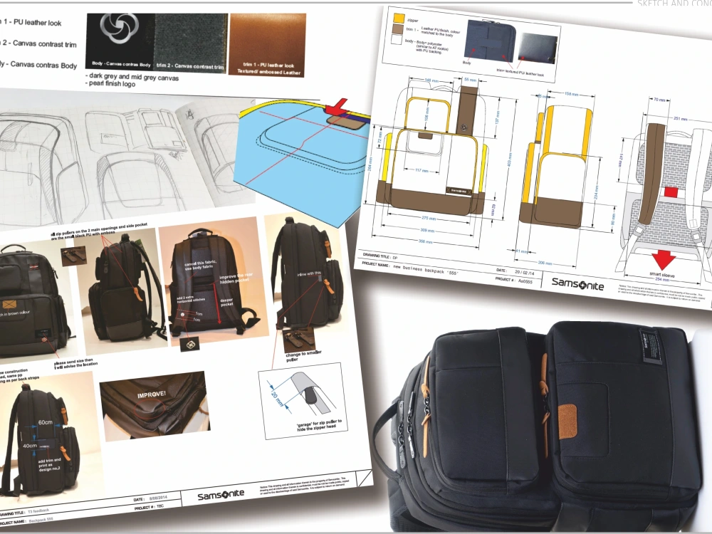 Tech pack for a backpack, bag or luggage, can sourcing and sampling ...