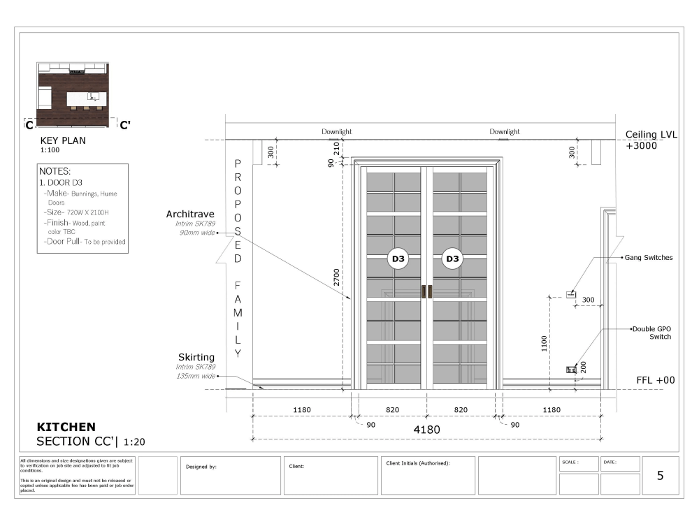 Interior Design drawing docket for your project | Upwork