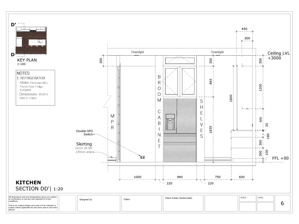 Interior Design drawing docket for your project | Upwork