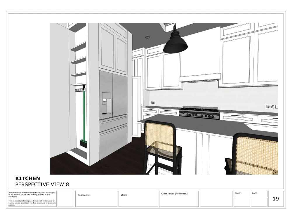 Interior Design drawing docket for your project | Upwork