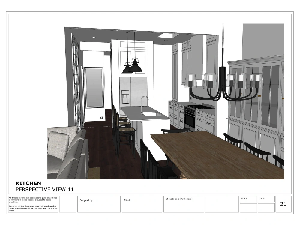 Interior Design drawing docket for your project | Upwork