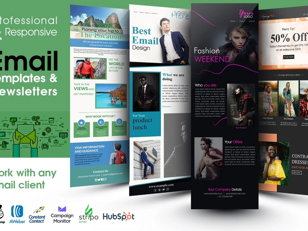 Professional, responsive HTML email template or newsletter | Upwork