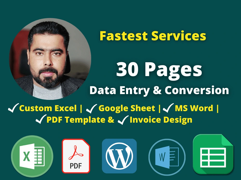 Fast & Reliable Typing, PDF Conversion, MS Word, Excel, Data Entry Services | Upwork