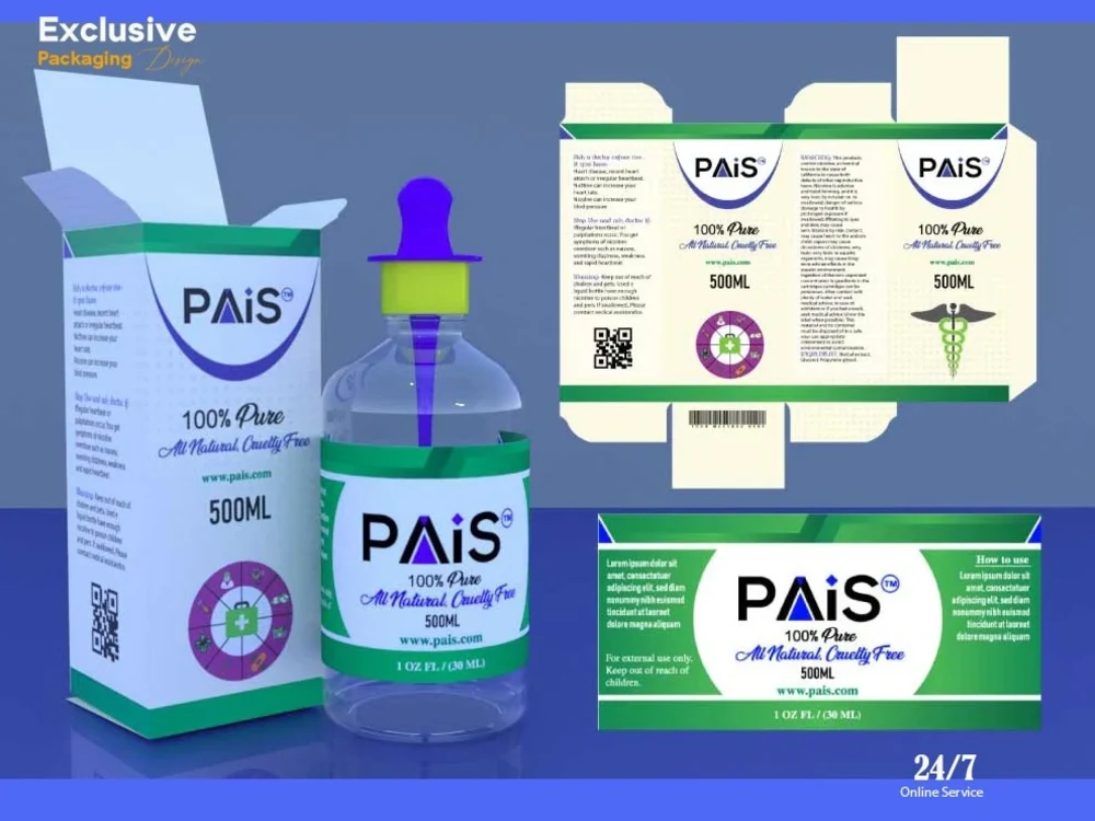 Product Packaging Box Label And 3d Mockup Design Upwork