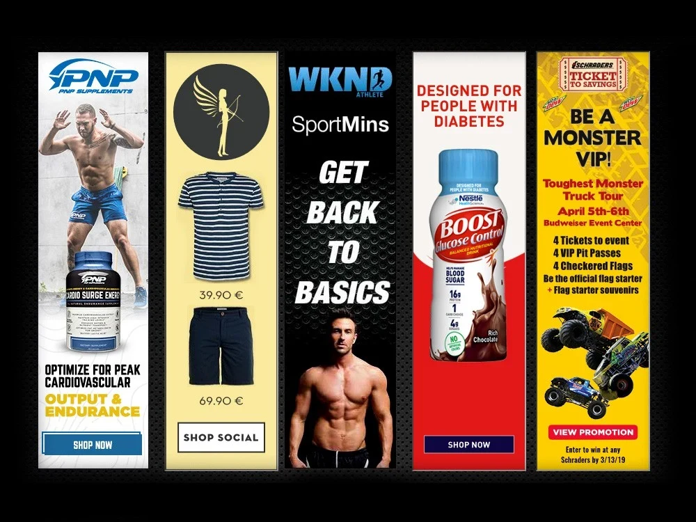 A full set of animated HTML5 display ad banners ready for Google. | Upwork