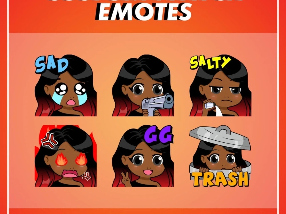 Amazing twitch emotes and stream overlay package | Upwork