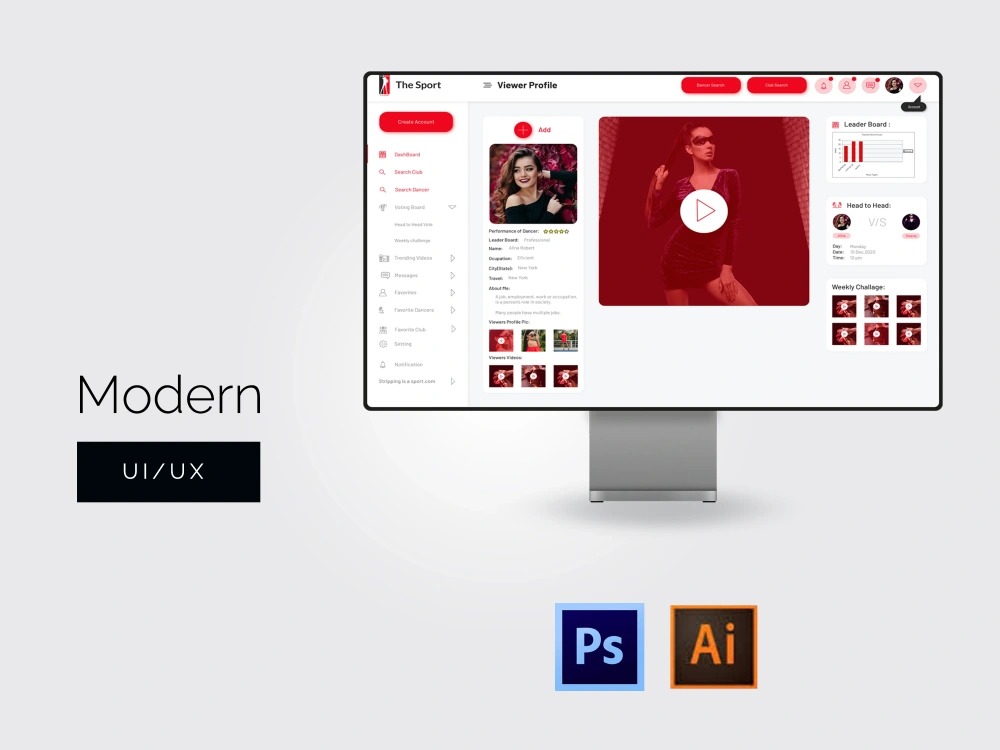 A modern mobile or web app UI/UX design | Upwork