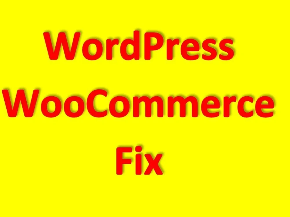 Any Woocommerce Error fixed | Upwork