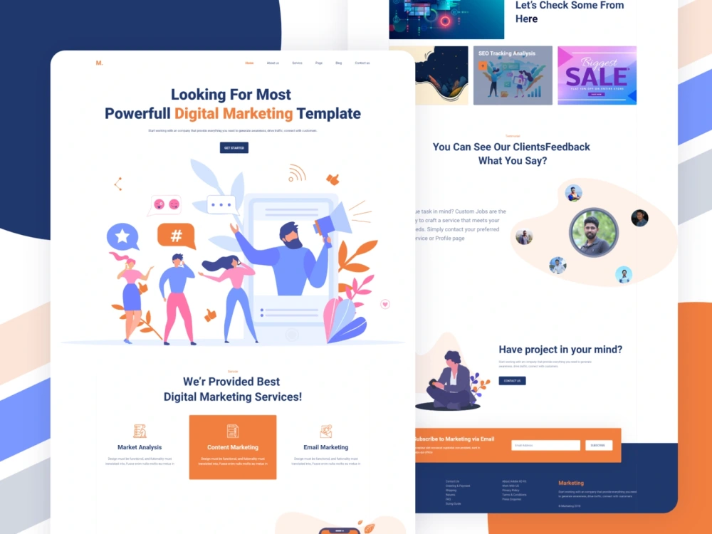 A clean, modern, and functional landing page Design | Upwork