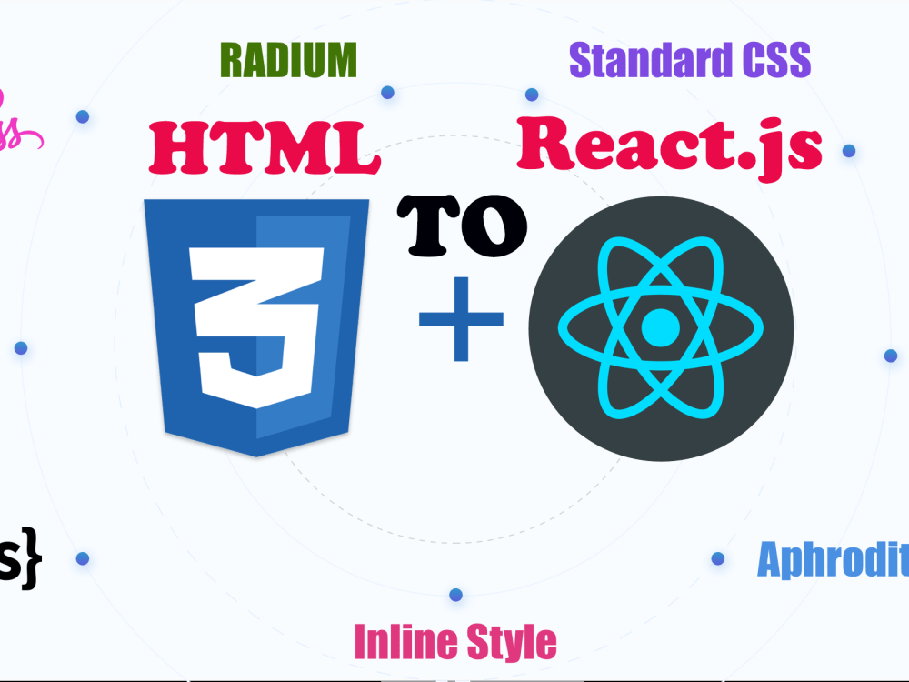 HTML template to React.js application as per requirement | Upwork