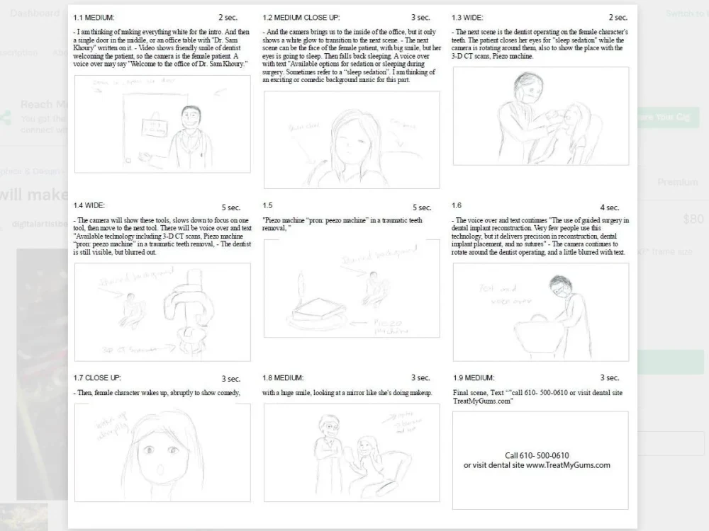 An awesome storyboard for your animated film | Upwork