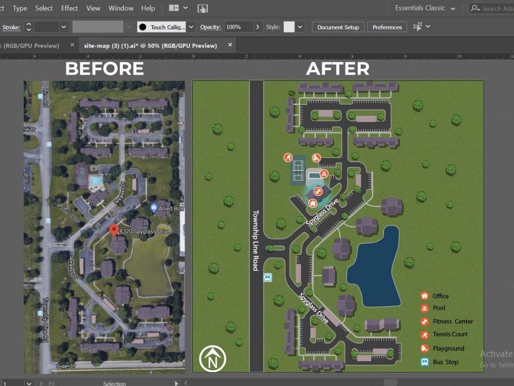 Vector map or map Illustrations | Upwork