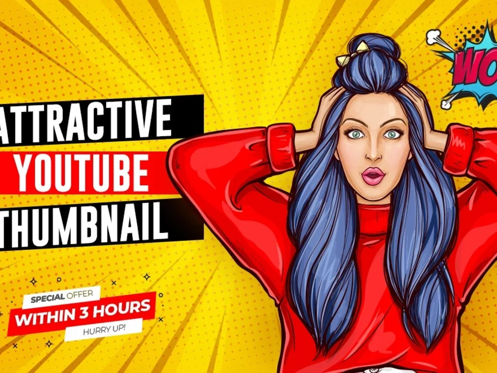 Eye-catching attractive youtube thumbnails | Upwork