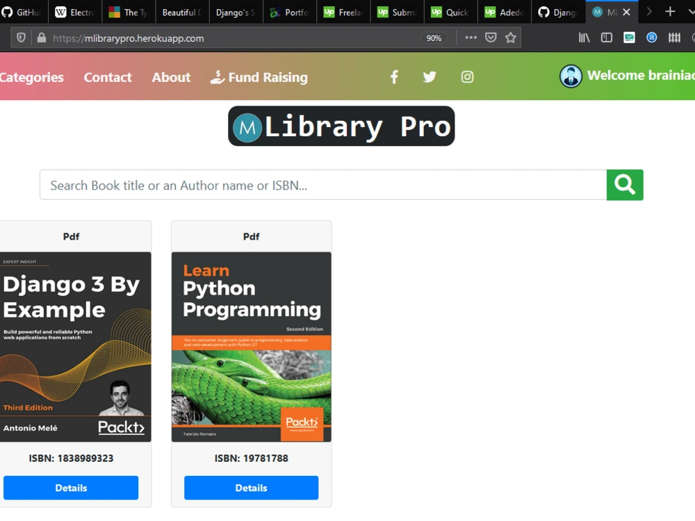 A responsive web application build with python and django | Upwork