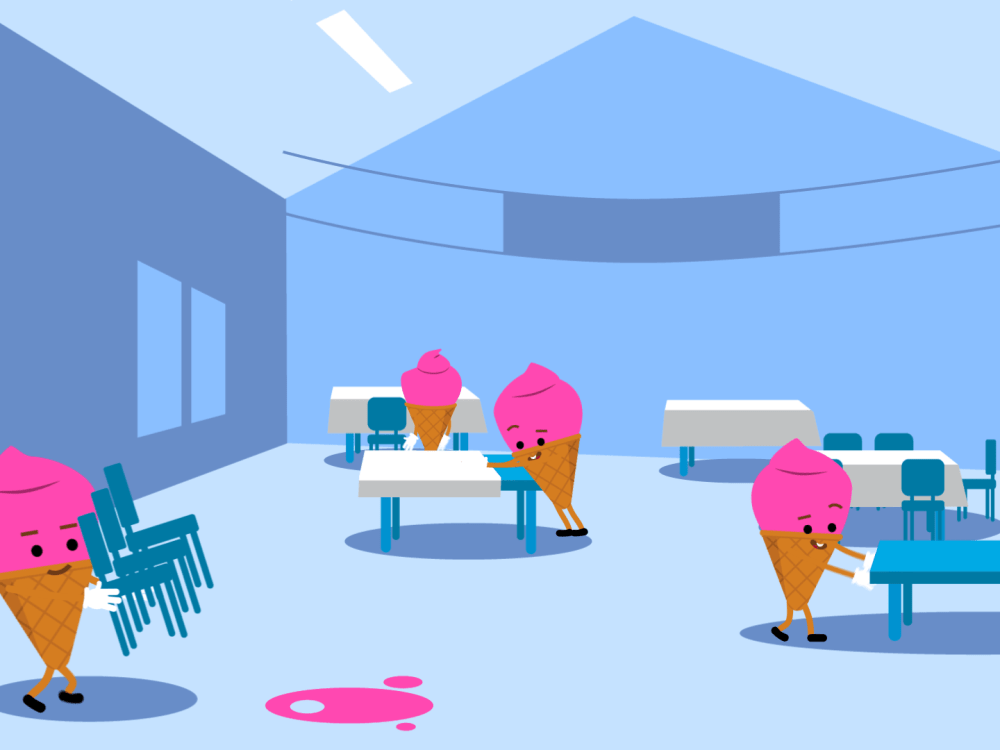 An animated characters with awesome movements and facial expressions ...