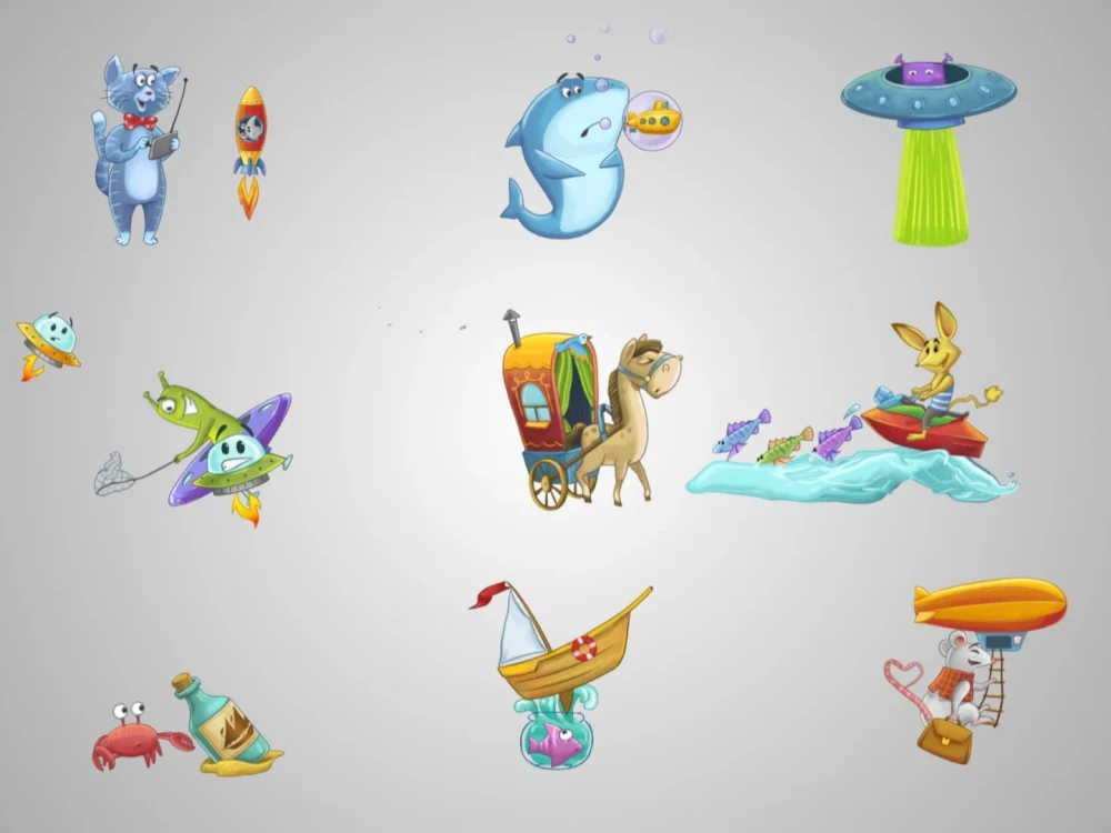 An animated characters with awesome movements and facial expressions ...