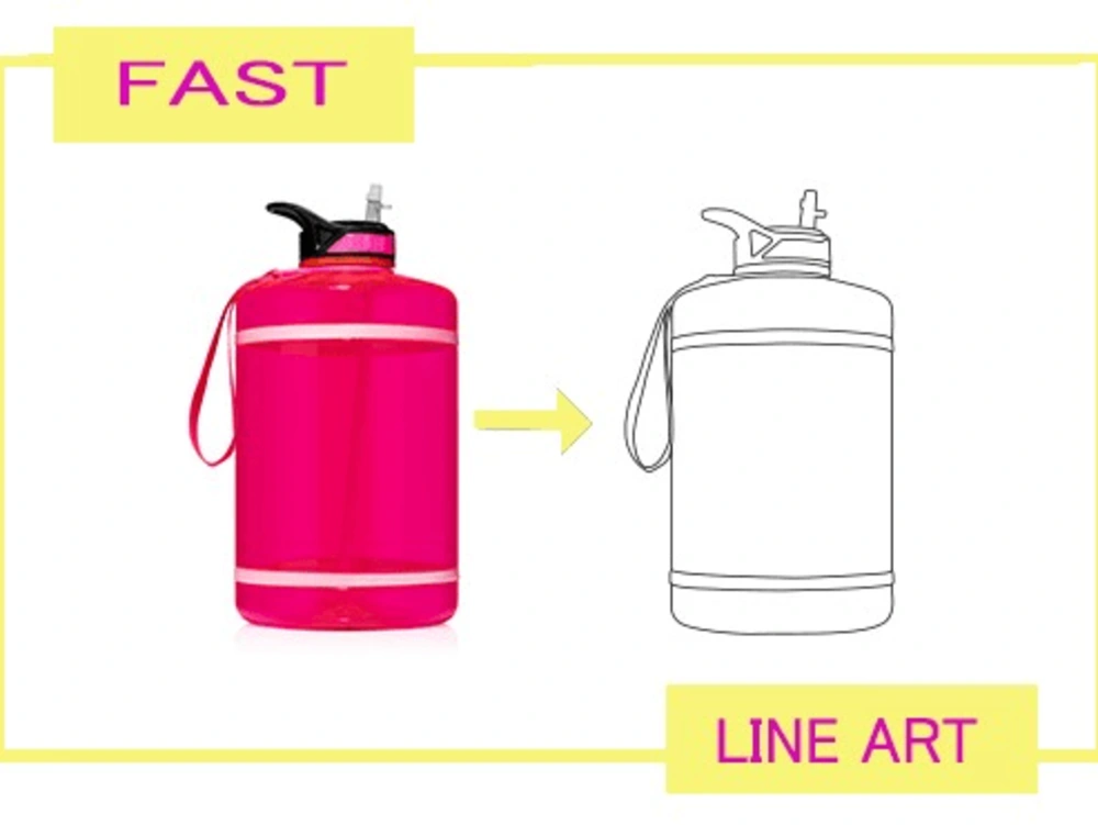 A line art illustrations outline drawing of products | Upwork