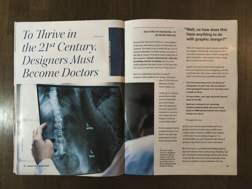 An artsy zine for your publication. | Upwork