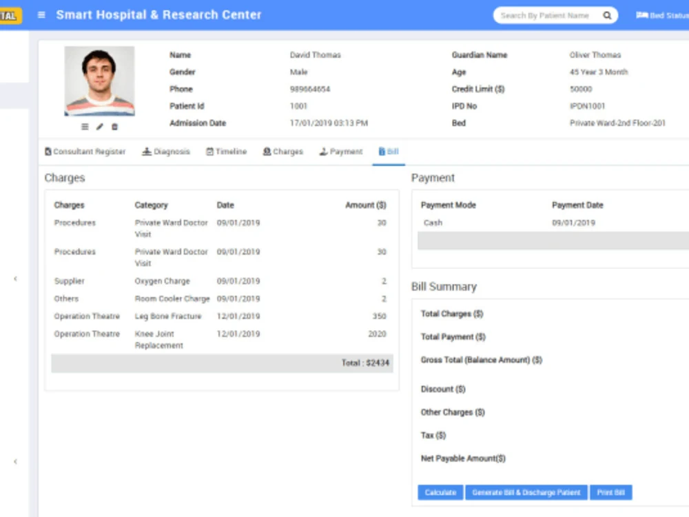 A smart hospital management system with full functionalities | Upwork