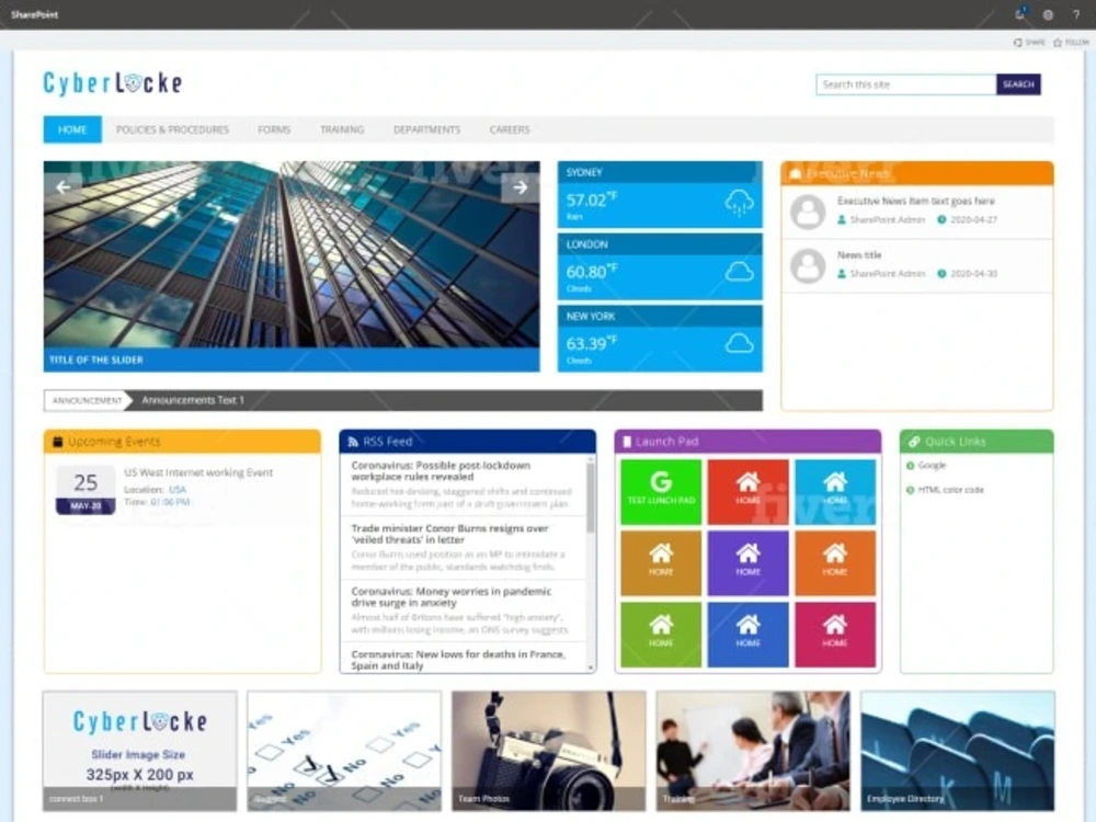 SharePoint Intranet Portal that keeps your organization updated | Upwork