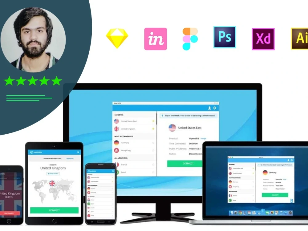 PSD/Figma/Adobe XD/Sketch Landing Page to HTML5/Bootstrap/WordPress/React | Upwork