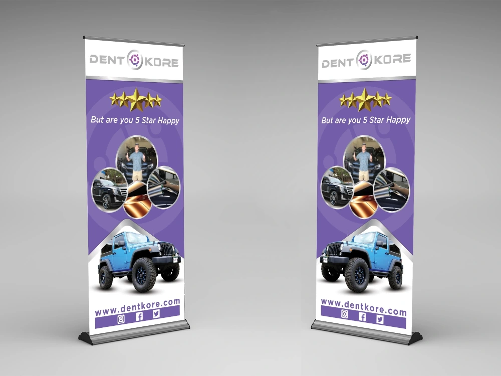 Roll up banner, pull up, retractable, promotion banner ads design | Upwork