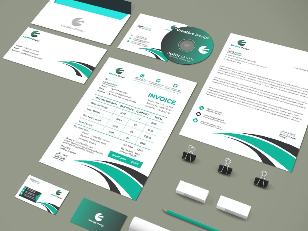 Design premium branding stationery for your business | Upwork