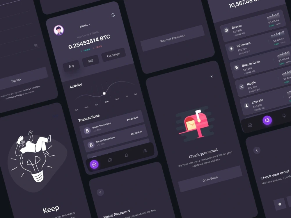 A stunning mobile app UI UX design | Upwork
