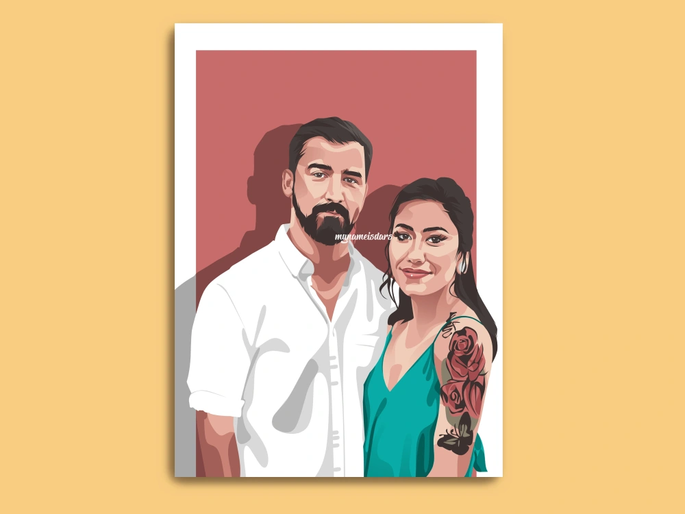 A beautiful vector portrait | Upwork