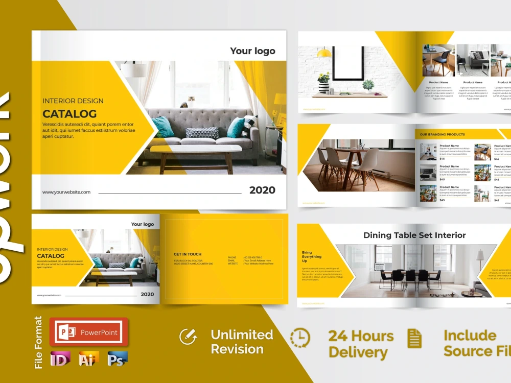 Product catalog company profile annual report brochure by indesign | Upwork