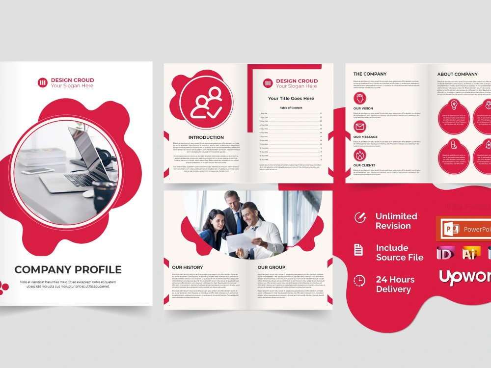 Product catalog company profile annual report brochure by indesign | Upwork