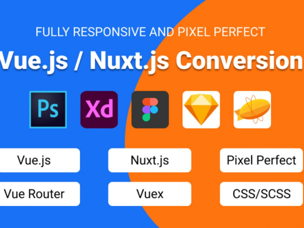 Figma Design Converted to Vue.js/Nuxt.js App | Upwork