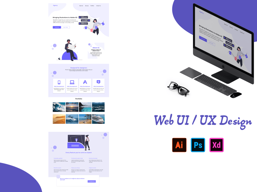 Ui ux design for your website page's | Upwork