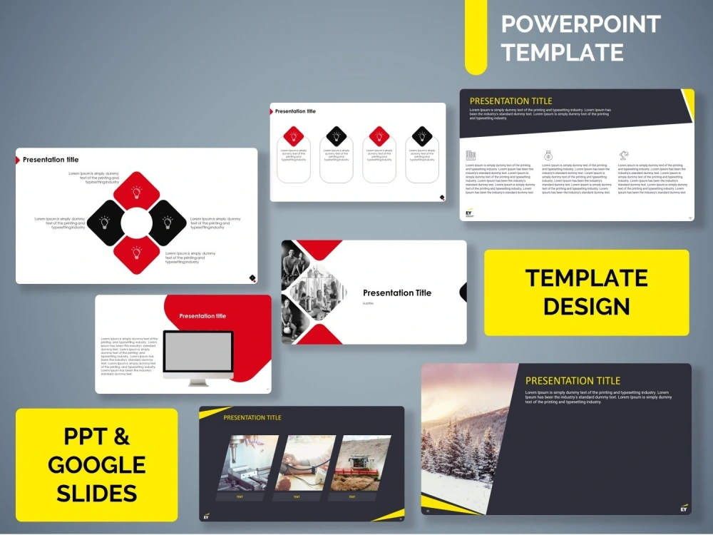 PowerPoint template design - Custom designed and masters fixed | Upwork