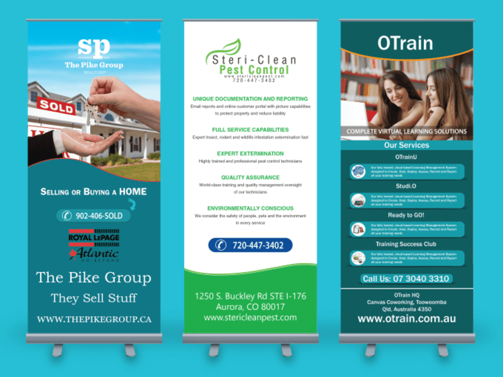 An eye-catching roll-up or exhibition banner | Upwork