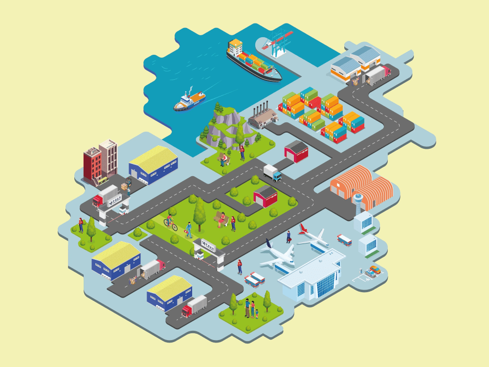 High quality vector map illustration | Upwork