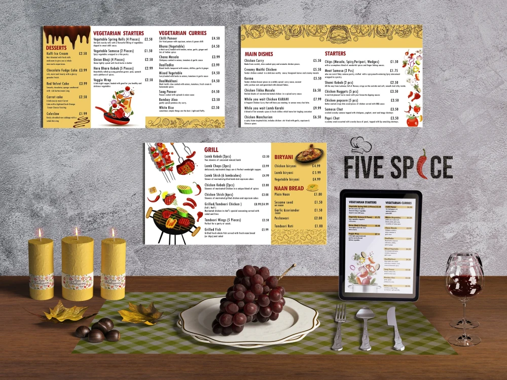 An eye catchy menu boards for your restaurant | Upwork