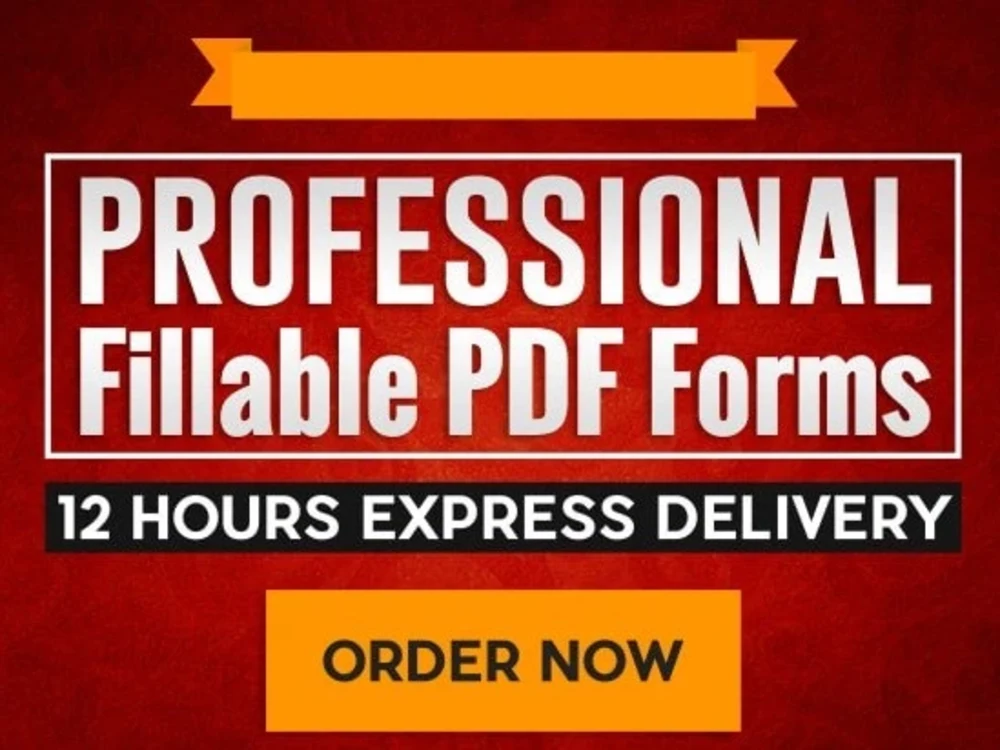 Fillable PDF Form, clickable PDF form & design PDF Form | Upwork