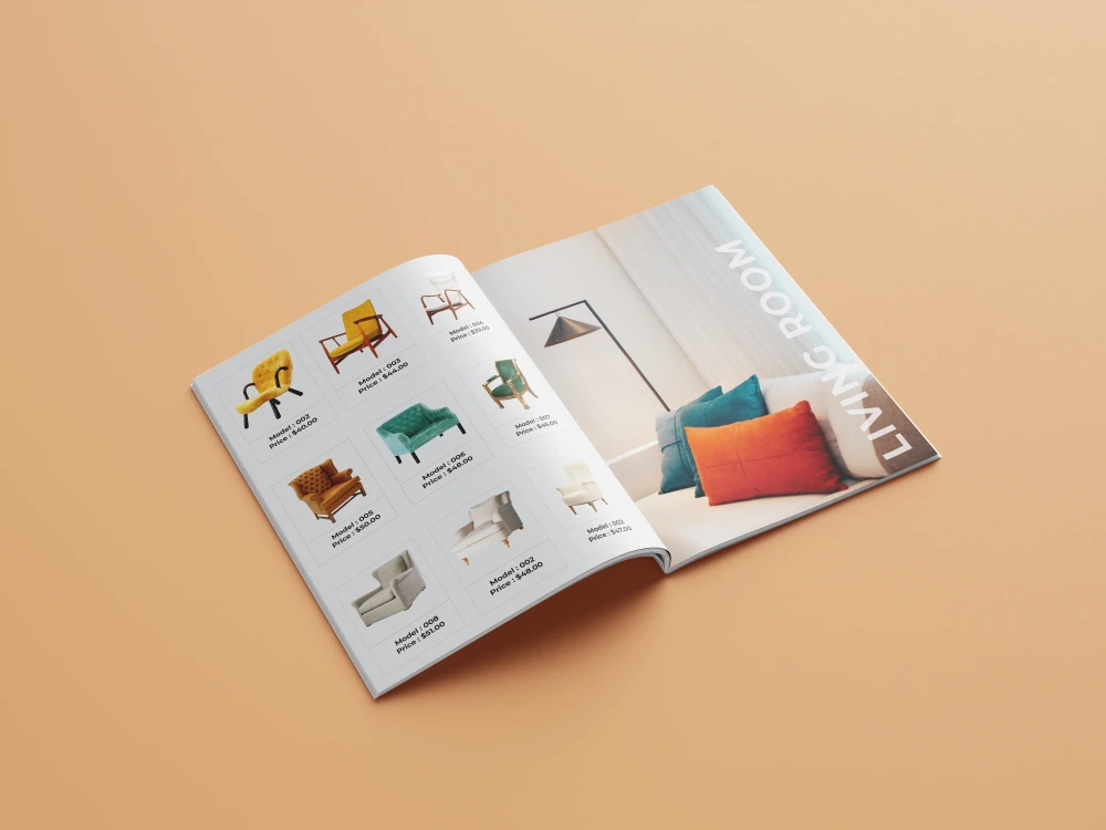 Product catalog, line sheet, sales or sell sheet, booklet, magazine ...