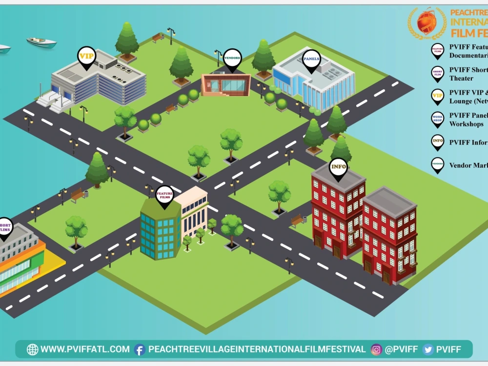 An eye-catching event map to make understand locations for your event ...