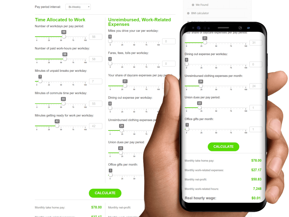 A calculator for your website | Upwork