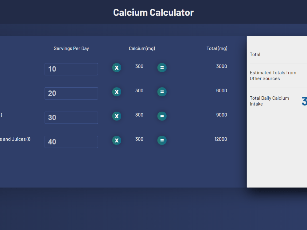 A calculator for your website | Upwork