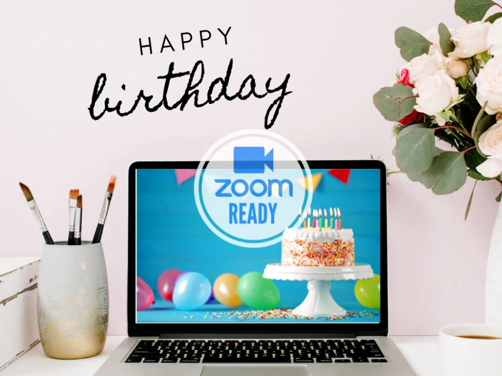 A custom Zoom Background for your Virtual Celebration | Upwork