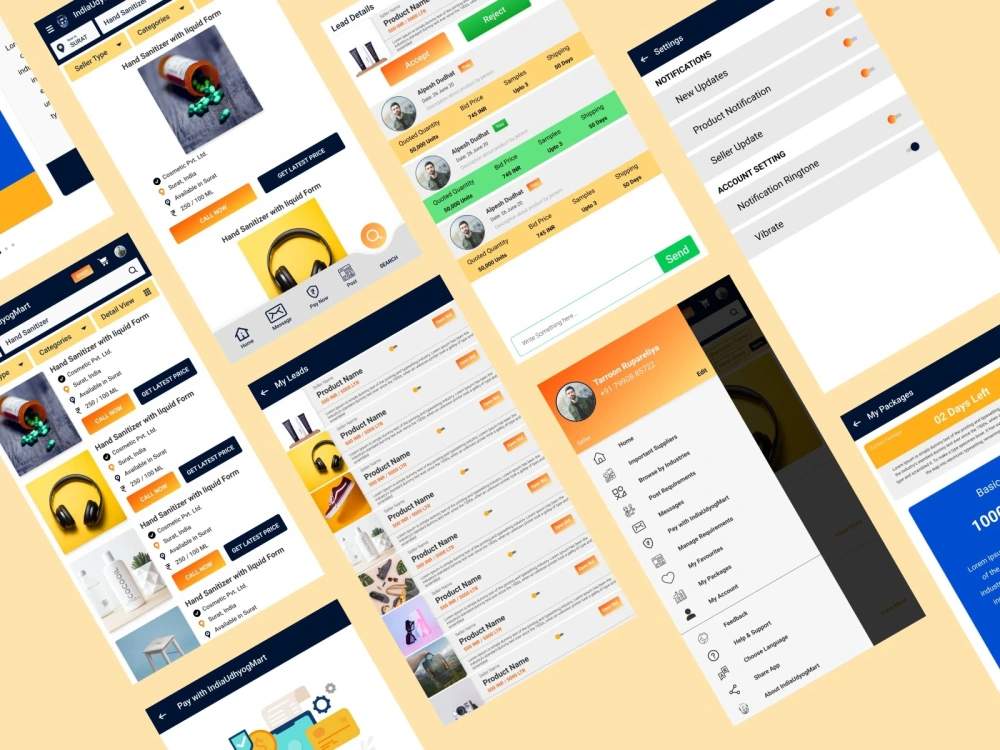 A complete fully responsive UI/UX screen design for Web/Mobile ...