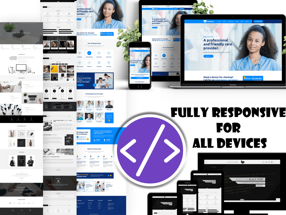A responsive Bootstrap HTML Template | Upwork