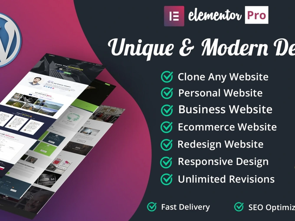 Design WordPress landing page or website using elementor pro | Upwork