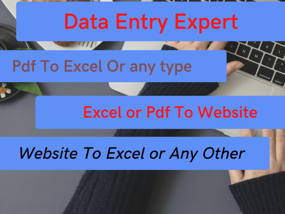 2 hours of data entry work willing to start immediately | Upwork