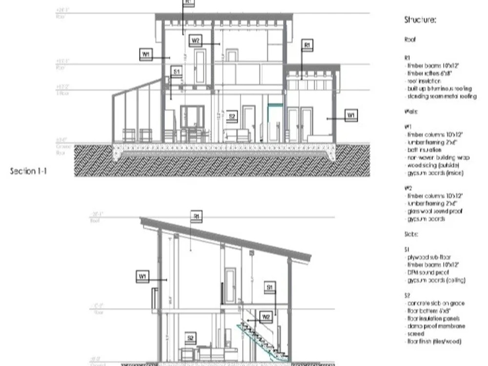A Concept Design package for your house (plans, elevations, sections ...